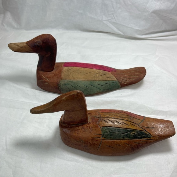 Accents | Vintage Handcrafted Wooden Duck Decoys | Poshmark